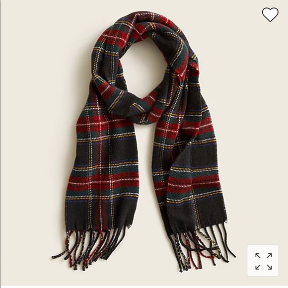 J. Crew | Accessories | Wool Scarf In Holiday Plaid Mensitem Bc888 J ...